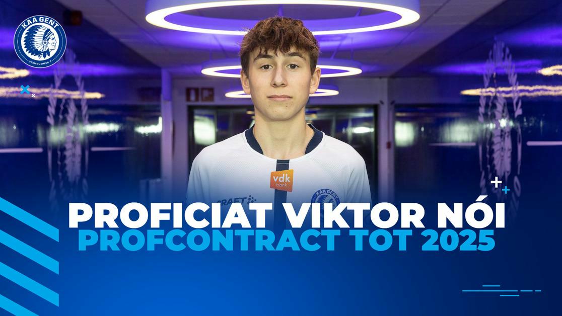Eerste profcontract Viktor Nói Vidarsson | KAA Gent Website