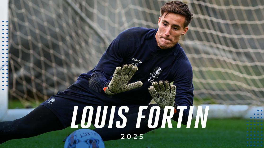 Louis Fortin verlengt tot 2025 | KAA Gent Website