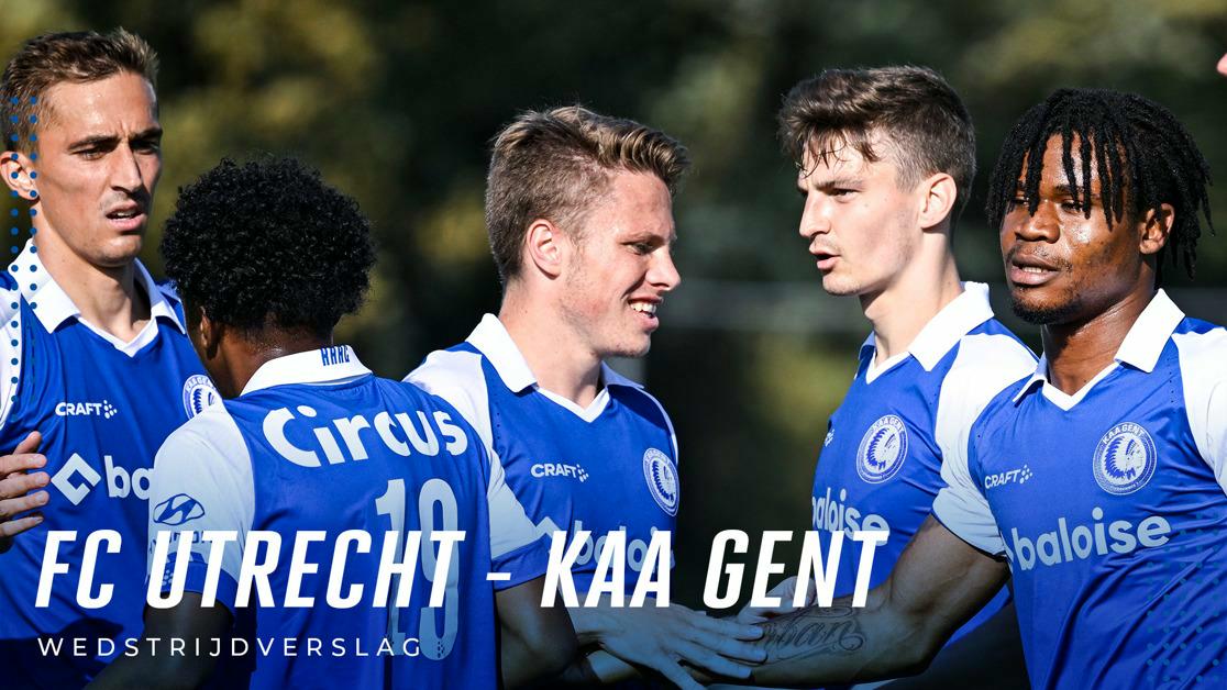 Twee doelpunten leveren KAA Gent zege op tegen FC Utrecht KAA Gent Website