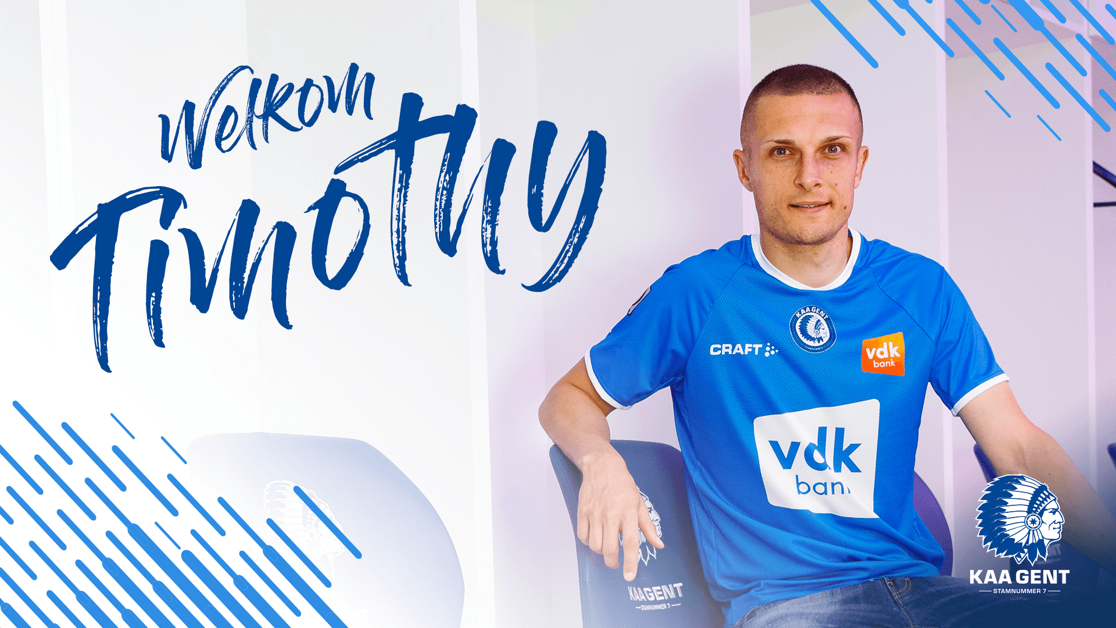 Welkom Timothy | KAA Gent Website