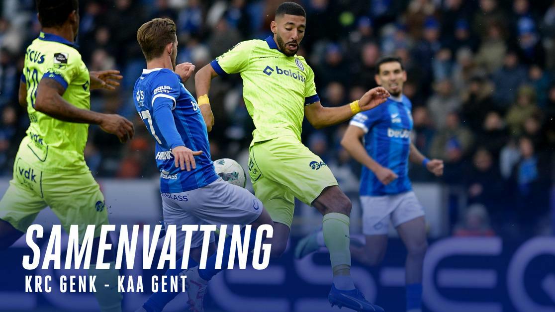🎬 Samenvatting KRC Genk - KAA Gent | KAA Gent Website