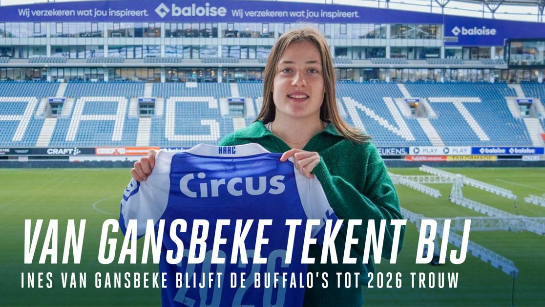 Ines Van Gansbeke blijft twee jaar langer een Buffalo | KAA Gent Website