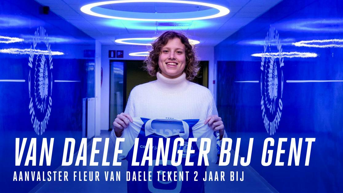 Fleur Van Daele dribbelt twee jaar langer bij de Gantoise | KAA Gent ...