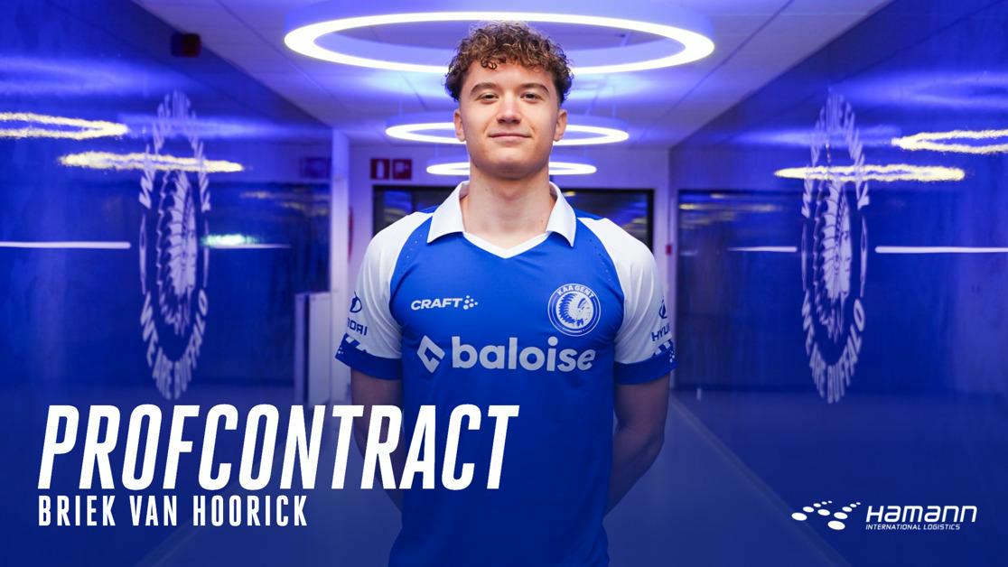 Eerste profcontract voor Briek Van Hoorick | KAA Gent Website